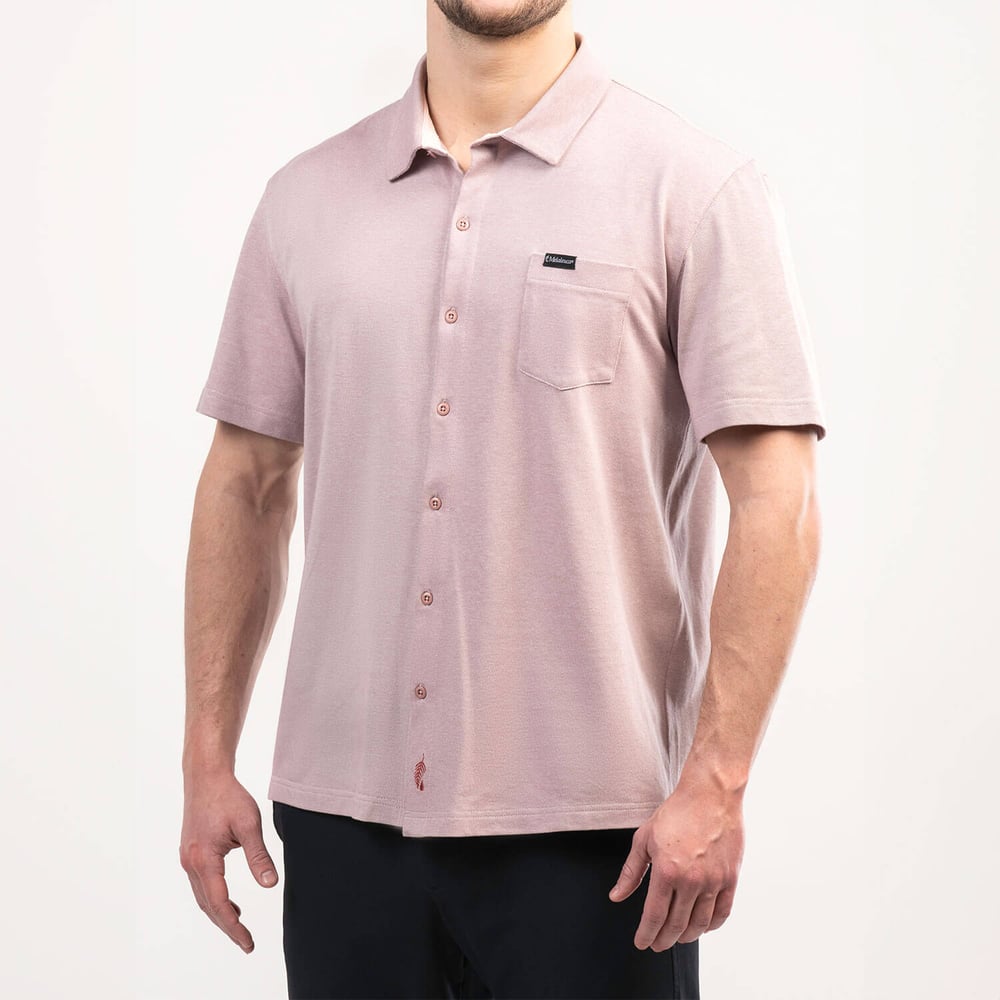 Mens Short Sleeve Button-up