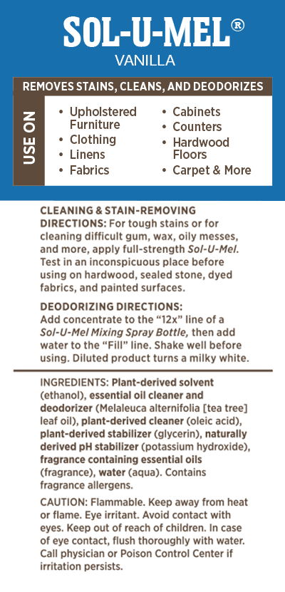 Sol-U-Mel® 3-in-1 Cleaner: Vanilla Scent