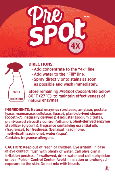 PreSpot™ 4x Concentrate Mixing Spray Bottle
