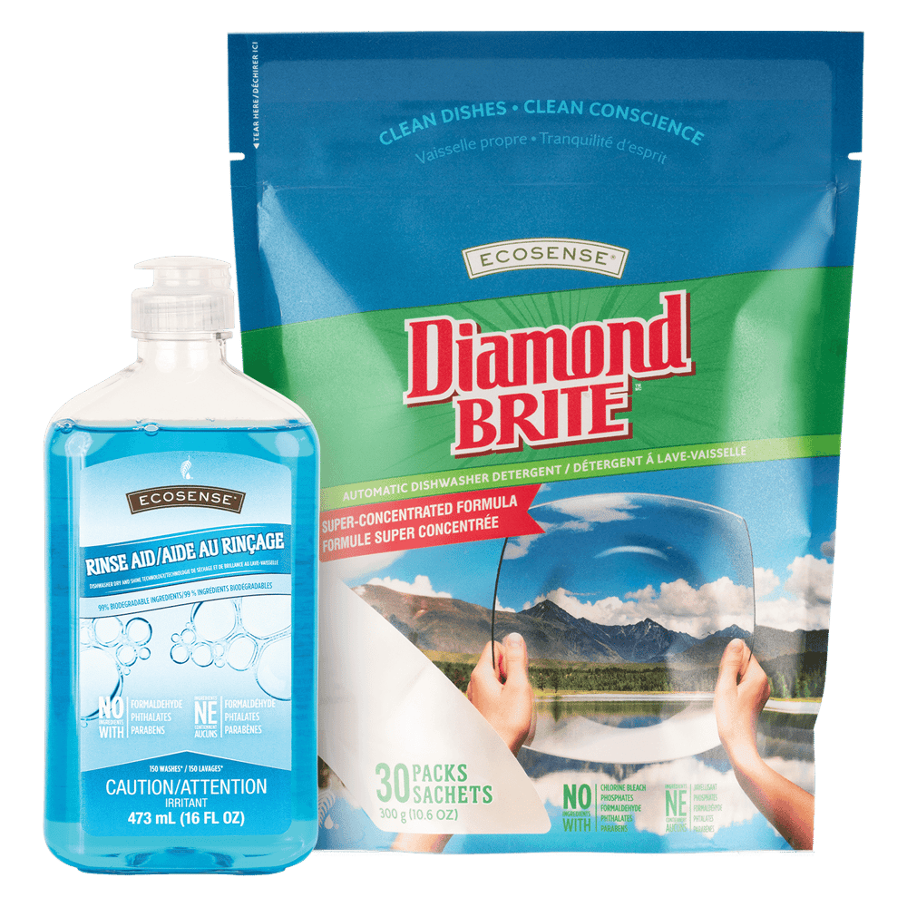 Diamond Brite® Packs + Rinse Aid Bundle
