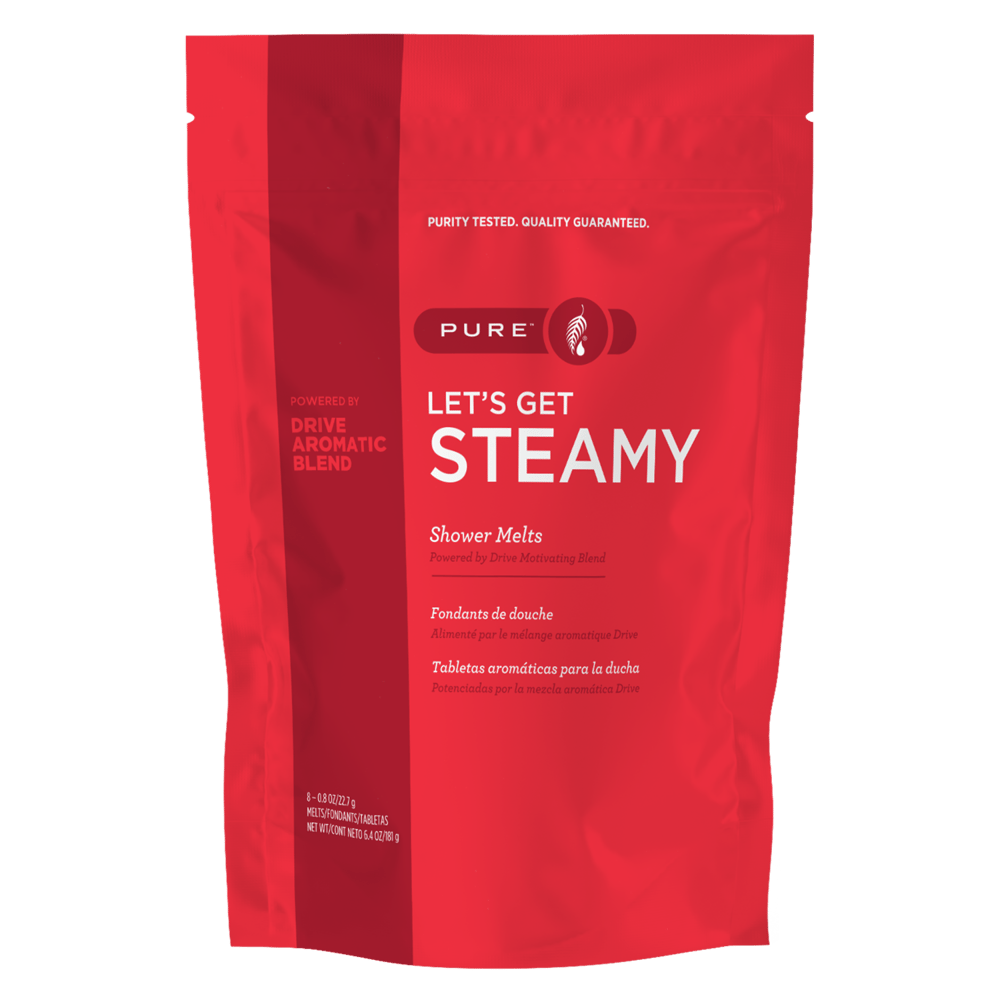 Let’s Get Steamy Shower Melts—Powered by Drive Motivating Blend