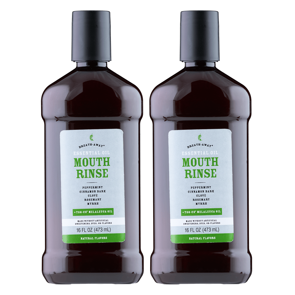 Breath-Away Essential Oil Mouth Rinse 2-Pack