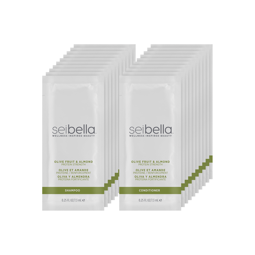 Olive Fruit & Almond Protein Strength Shampoo and Conditioner Sample Packs