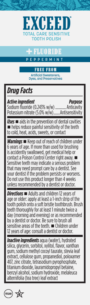 Exceed® Total Care Sensitive Tooth Polish: Peppermint with Fluoride