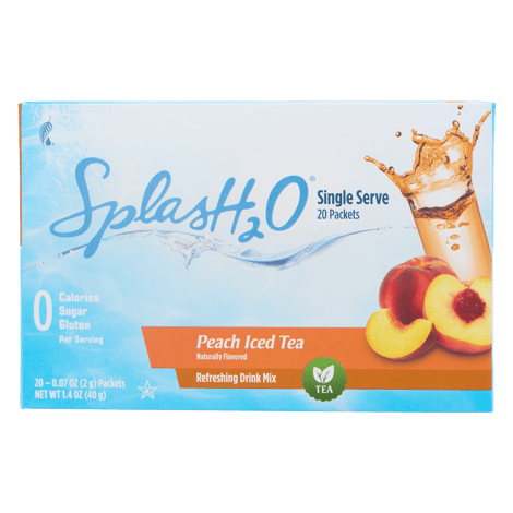 SplasH2O® Single Serve: Peach Iced Tea