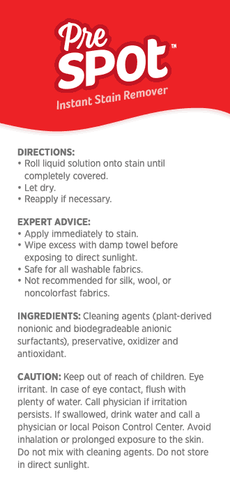 PreSpot Instant Stain Remover