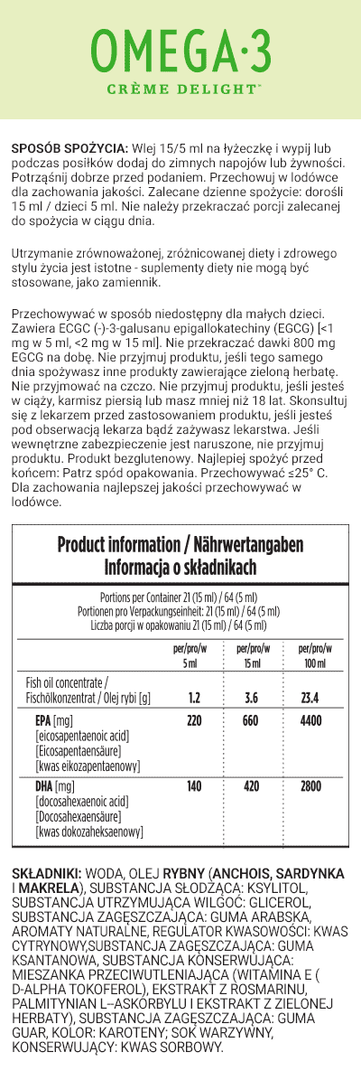 Vitality Omega-3 Crème Delight™ - Brzoskwinia i mango