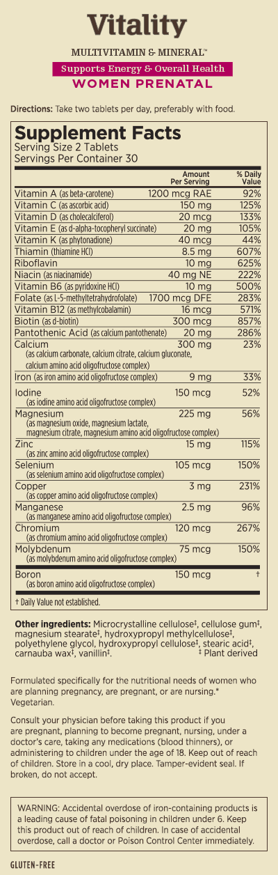 Vitality Multivitamin & Mineral™: Prenatal