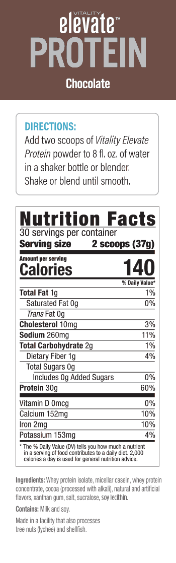 Vitality Elevate™ Protein Shake: Chocolate Value Size