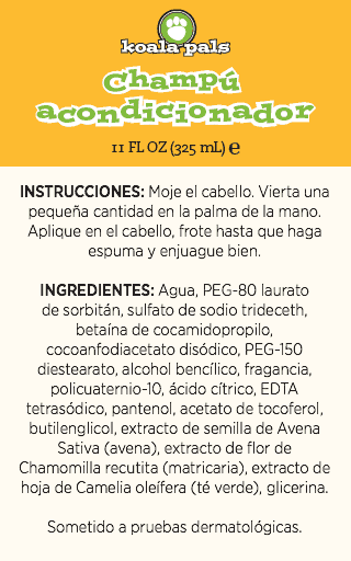 Champú acondicionador no irritante Koala Pals®